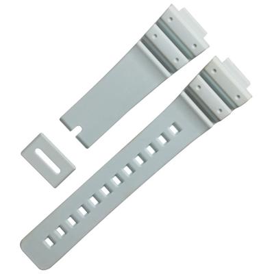 China Tough Silicone Rubber Watch Strap Bands 25x16mm Sweatproof Comfortable Wear for sale
