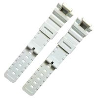China Tough Silicone Rubber Watch Strap Bands 25x16mm Sweatproof Comfortable Wear for sale