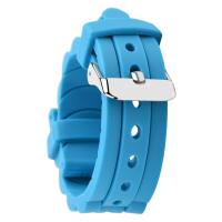 China Dust proof Silicone Rubber Watch Band , 18mm Narrow Watch Straps for sale