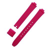 China Waterproof Silicone Rubber Watch Strap Pantone Color 15x8mm for sale