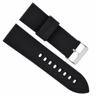 China Simulate Stitching Men'S Silicone Watch Bands 26mm With Pattern for sale