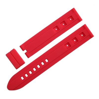 China Breathable 18mm Sports Watch Rubber Strap Water Resistant CE Passed for sale