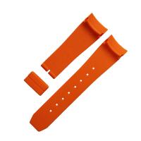 China ODM Replacement Silicone Rubber Watch Band Curved Watch Strap For Men And Women for sale