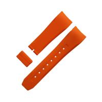 China ODM Replacement Silicone Rubber Watch Band Curved Watch Strap For Men And Women for sale