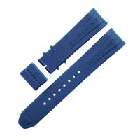 China 22mm Curved Rubber Watch Strap Water resistant SGS Certification for sale