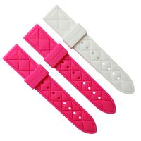 China Flexible 20mm Silicone Rubber Watch Strap Bands For Sports Watches for sale