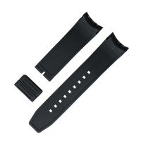 China 24*22mm washable Wrist Watch Rubber Strap Two Tone Colors for sale