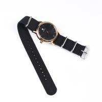 China NATO Style Canvas Strap Watch Band 26mm One Piece With Thread Holes for sale