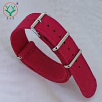 China 20mm Canvas Strap Watch Band , One Piece Nato Strap With Polish Hardware for sale
