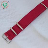 China 20mm Canvas Strap Watch Band , One Piece Nato Strap With Polish Hardware for sale