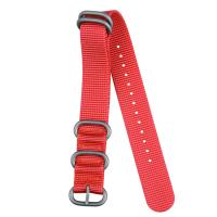 China Solid Color Zulu Nylon Watch Band 26mm 304 Stainless Steel Buckle for sale