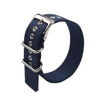 China ROHS Nylon Webbing Watch Strap 22mm With Metal Hole for sale