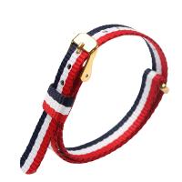 China 20mm Narrow Nylon Strap Watch Bands With Delicate Hardware PVD for sale