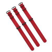 China 16mm Nylon Strap Watch Bands , OEM Wrist Watch Belt Pure Color for sale