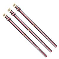 China Stripe Print 16mm Width Nylon Fabric Watch Strap ROHS approval for sale