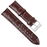 China High Polished Vegan Leather Watch Strap ROHS Certificate For Weatern Watches for sale
