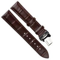 China Gentlemen Classic Leather Watch Straps With Folding Buckle for sale