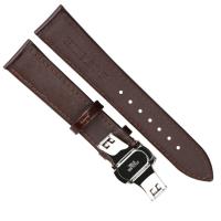 China Gentlemen Classic Leather Watch Straps With Folding Buckle for sale