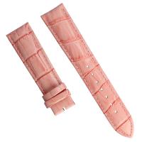 China Youth Pink 24mm Leather Watch Strap Bands ROHS Certificate for sale