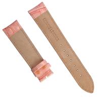 China Youth Pink 24mm Leather Watch Strap Bands ROHS Certificate for sale