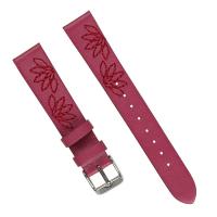 China Retro Women Leather Watch Strap , 24mm Embroidered Watch Band for sale