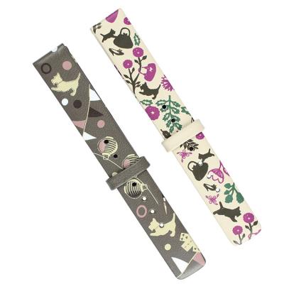 China Print 26mm Leather Watch Strap Bands With Pattern ROHS CE Passed for sale