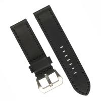 China ROHS Mens Watches Leather Band , OEM Stitched Leather Watch Strap With Pre V Buckle for sale