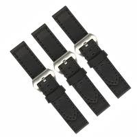 China ROHS Mens Watches Leather Band , OEM Stitched Leather Watch Strap With Pre V Buckle for sale