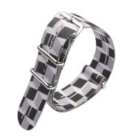 China Nato Style Nylon Strap Watch Bands , 20mm Lady Watch Strap Print Pattern for sale