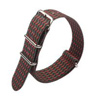 China Wavy Striped Nylon Strap Watch Bands 16mm With Combination Colors for sale