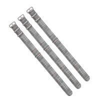 China Grid Pattern Nylon Strap Watch Bands , 22mm Velcro Watch Band for sale