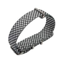 China Simple Nylon 20mm Watch Band , Nato Checker Stylish Watch Bands for sale