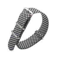 China Simple Nylon 20mm Watch Band , Nato Checker Stylish Watch Bands for sale