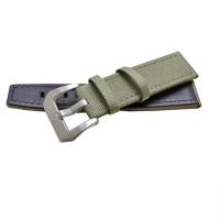China Wrist Watch Canvas Strap 22mm , SHX Multi Color Watch Band for sale