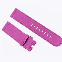 China 24mm Canvas Strap Watch Band , Cloth loops Rose Red Watch Band for sale