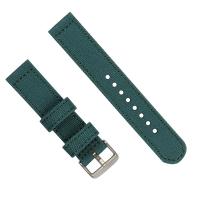 China Two pieces 24mm Tough Watch Bands Dark Green Color for sale