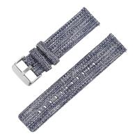 China Woven 22mm Canvas Strap Watch Band , Replacement Wrist Band Space Gray for sale