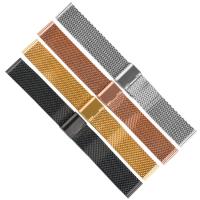 China PVD 24mm Metal Watch Band , ROHS Stainless Steel Watch Bracelet for sale