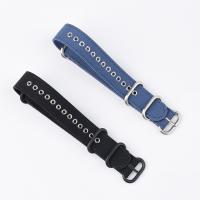 China Zulu Style Canvas Strap Watch Band With Metal Holes ROHS passed for sale
