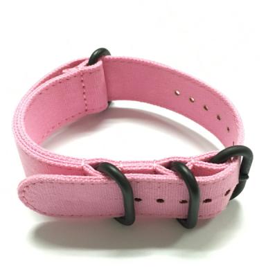 China Canvas 24mm Smart Watch Replacement Bands With Coating Hardwares for sale