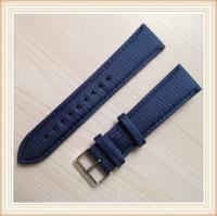 China 20mm Canvas And Leather Watch Strap Simple Stylish ROHS Certification for sale