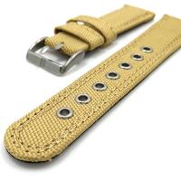 China Handmade 22mm Canvas Watch Strap for sale