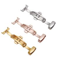 China Stainless Steel Deployment Buckle Clasp , Folding Butterfly Watch Clasp for sale