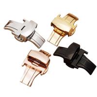 China Stainless Steel Deployment Buckle Clasp , Folding Butterfly Watch Clasp for sale