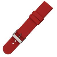 China 20mm TPU Watch Band , SHX Rubber Wrist Watch Straps Red Color for sale