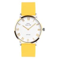 China 18mm TPU Watch Band , ODM Watch Straps For Small Wrists Yellow for sale