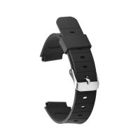 China 16mm TPU Watch Band , Mens Thick Black Rubber Watch Strap ROHS passed for sale