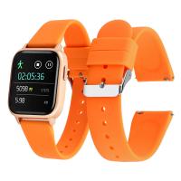 China 6 Colors Shiny Buckle Mens Rubber Watch Bands 18 20 22mm for sale