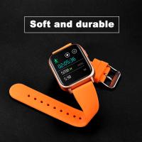 China 6 Colors Shiny Buckle Mens Rubber Watch Bands 18 20 22mm for sale