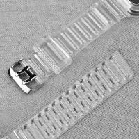China ODM Transparent TPU Rubber Wrist Watch Straps For Apple Watches for sale